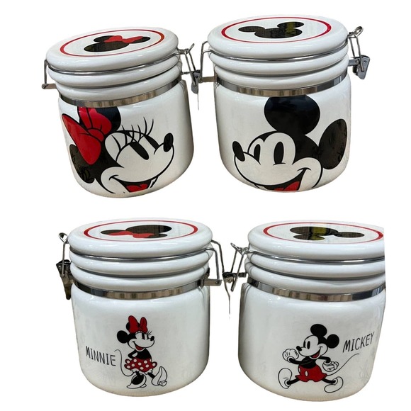 Disney | Kitchen | Set Of 2 Disney Mickey Mouse And Minnie Mouse ...
